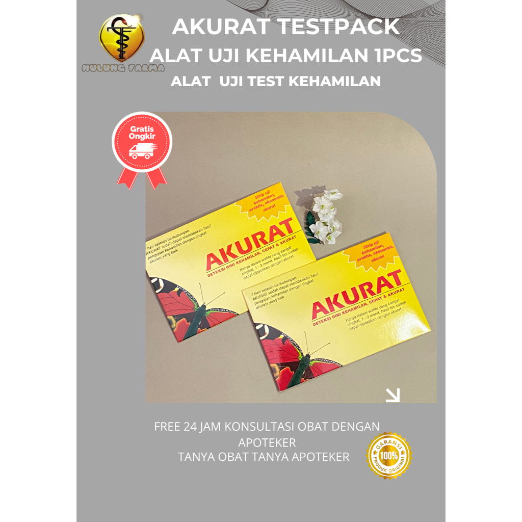Jual AKURAT TEST KEHAMILAN STRIP AKURAT TEST PACK ALAT TEST KEHAMILAN ...