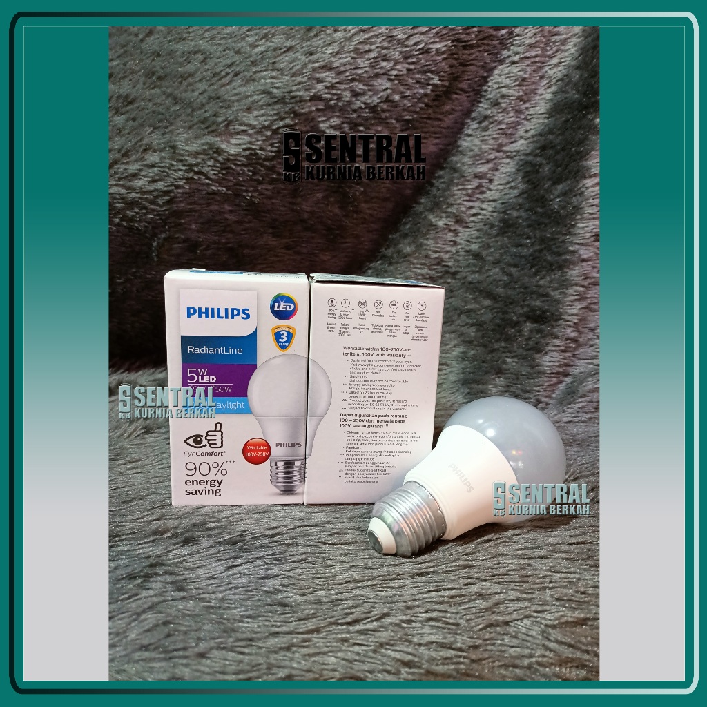Jual Lampu Philips Led Bulb 5 Watt RadiantLine Cool Daylight | Shopee Indonesia