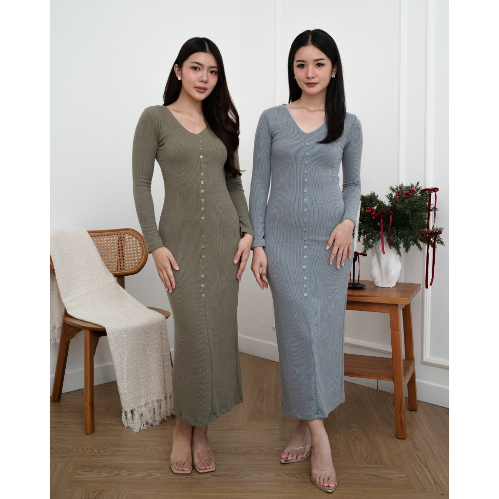 Jual [ Canary ] Hale Knit Dress / Dress Wanita | Shopee Indonesia