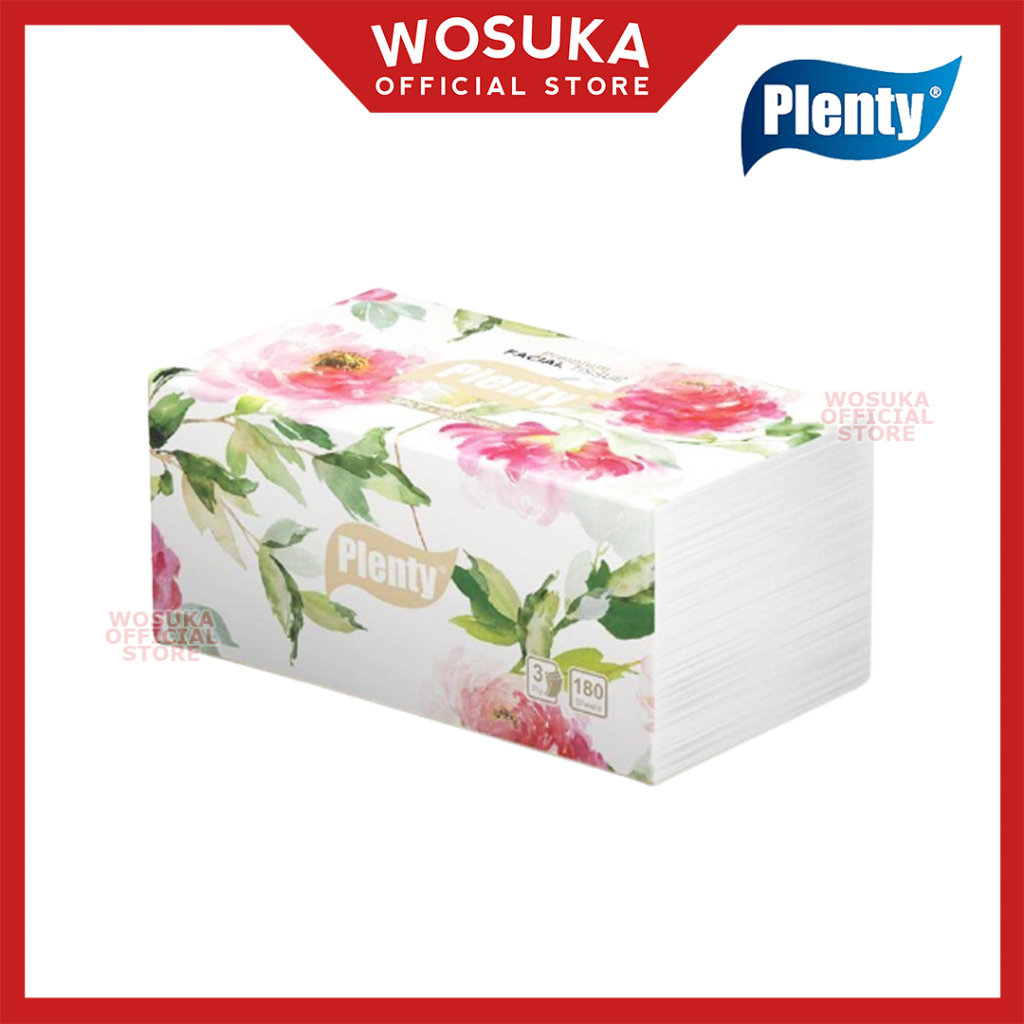 Jual [WOSUKA] Plenty Facial Tissue Premium 180 Sheet 3 Ply - Tisu Wajah ...