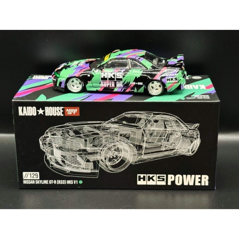 Jual Mini GT Kaido House Nissan Skyline GT-R (R33) HKS V1 | Shopee ...