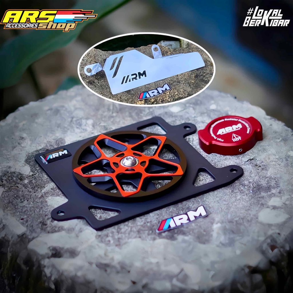Jual PAKET 3in ARUMI ORIGINAL COVER RADIATOR SPINER 3D ARM TYPE BINTANG ...
