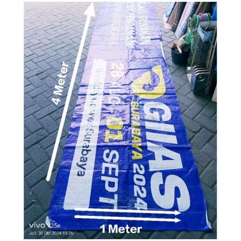 Jual Baleho/banner ukuran 1×4 meter | Shopee Indonesia