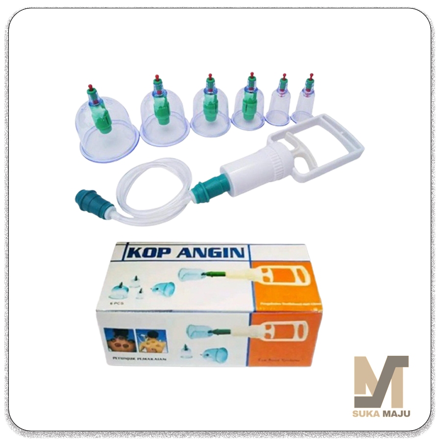 Jual 1 Set Alat Bekam Kop Tradisional Terapi Masuk Angin Cop Kesehatan Manual Cup isi 6 Tabung ...