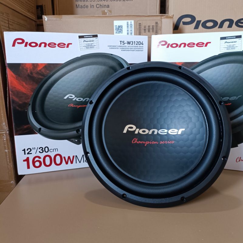 Jual Subwoofer 12 Inchi Pioneer TS-W312D4 Double Coil Original Pioneer ...