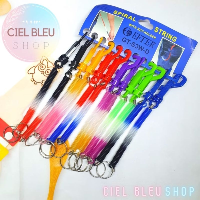 Jual [ 12 PCS / 1 LUSIN ] GANCI GANTUNGAN KUNCI SPIRAL UKURAN TANGGUNG ...