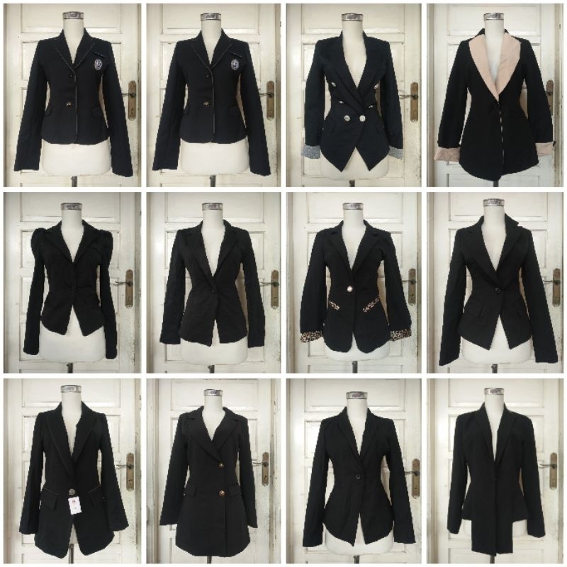 Jual BLAZER HITAM/BLAZER WISUDA/BLAZER KANTOR | Shopee Indonesia