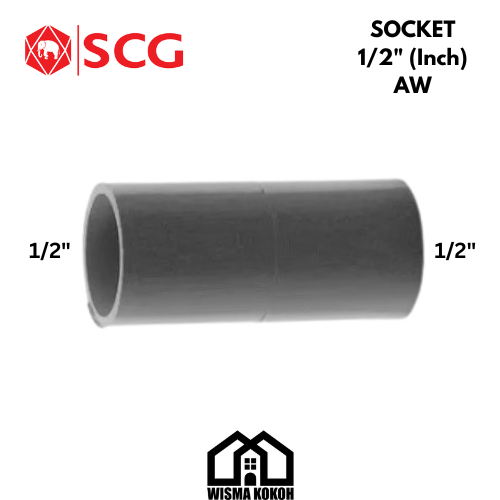 Jual SCG SOCKET / SOK PVC 1/2" AW | Shopee Indonesia