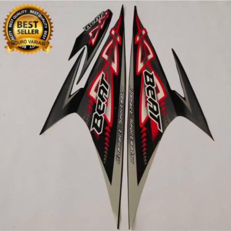 Jual stiker striping honda beat karbu lama 2011 - 2012 warna hitam ...