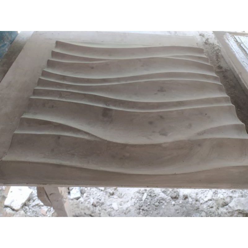 Jual wall panel 3d beton motif gelombang1 uk 50x50cm | Shopee Indonesia