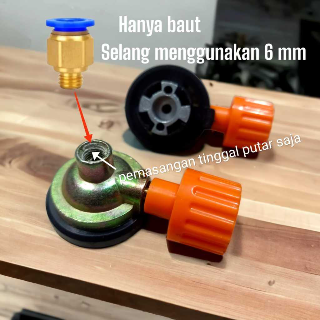 Jual [ COD ] Spart Part Baut Alat Refil Gas Portable Baud Selang 6 mm ...