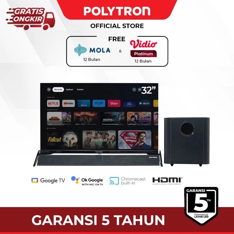 Jual Polytron Led Tv Google TV PLD 32BG9858 update type 32BAG9953 ...