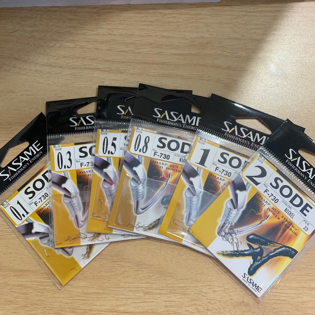 Jual Kail Pancing Sasame Sode F-730 Size No 0.1 0.3 0.5 0.8 1 2 isi 21 pcs Ori Asli Jepang ...