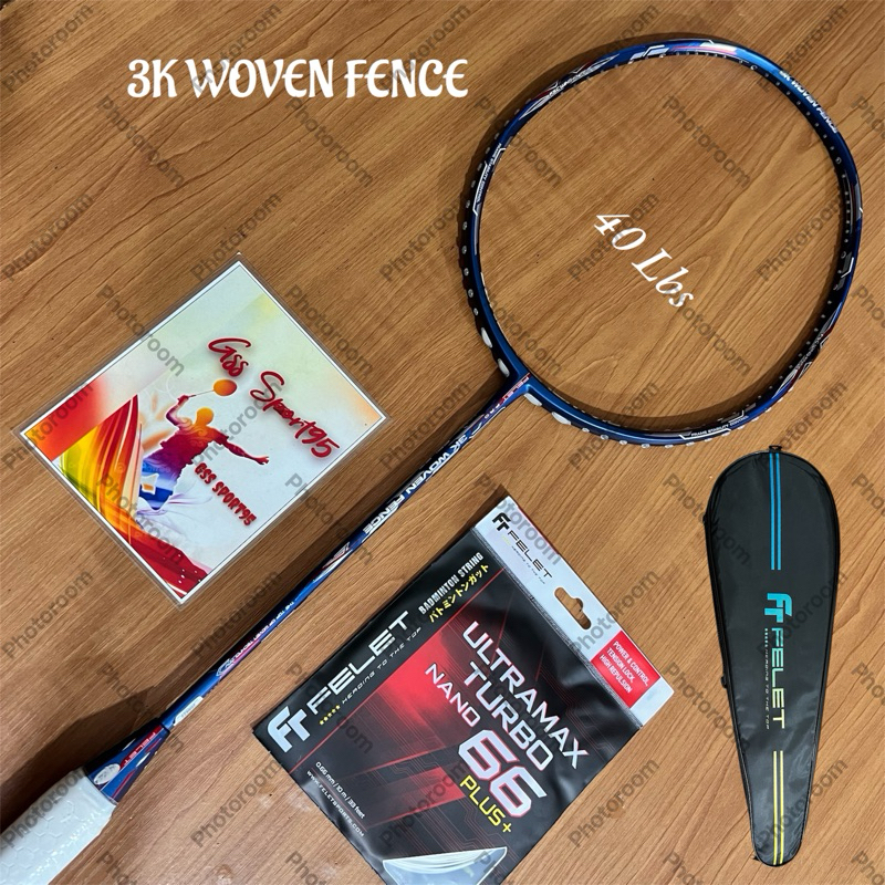 Jual RAKET BADMINTON FELET 3K WOVEN FENCE 40LBS | Shopee Indonesia