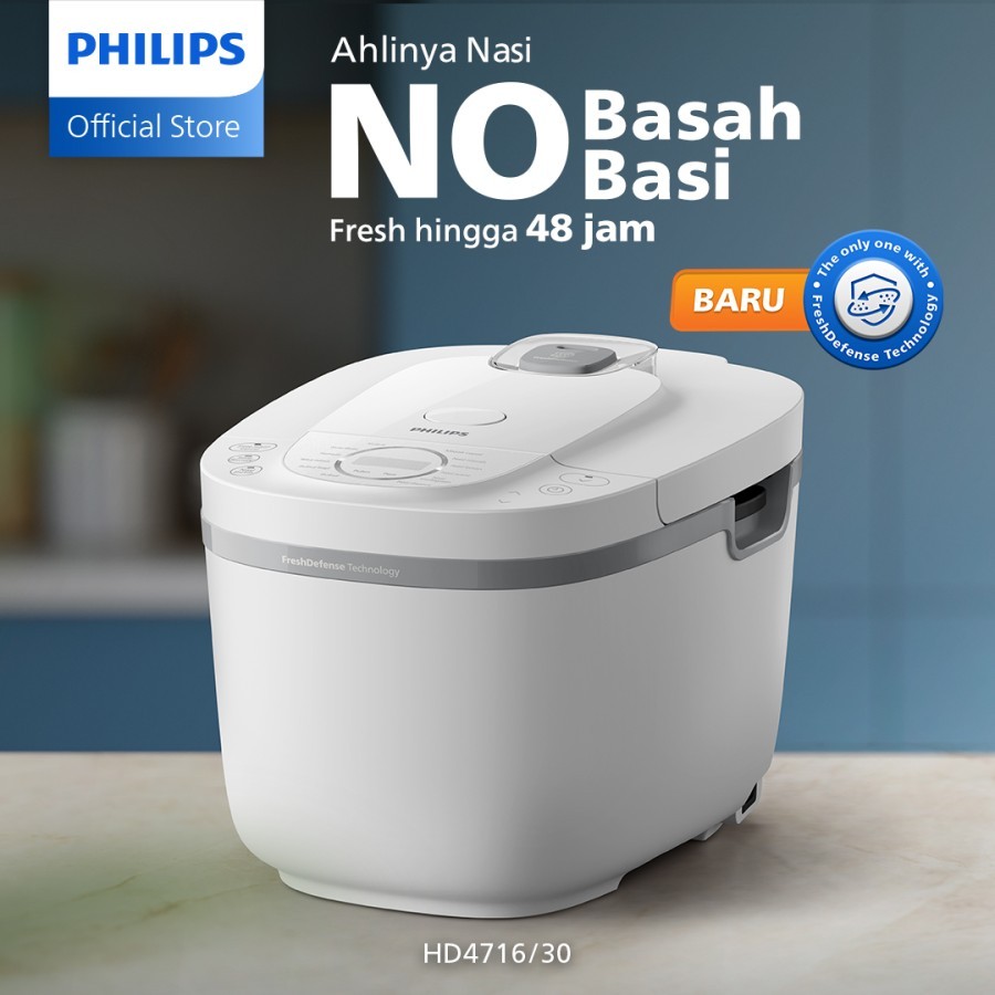 Jual PHILIP Digital Rice Cooker HD4716/30 | 1.8L | Putih | 400 Watt | Anti lengket ...