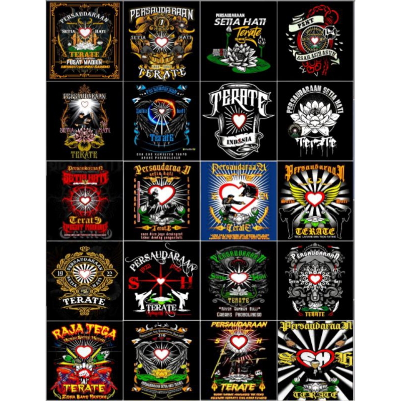 Jual STIKER PSHT TERATE 1 LEMBAR BAHAN VYNIL(ANTI AIR) | Shopee Indonesia