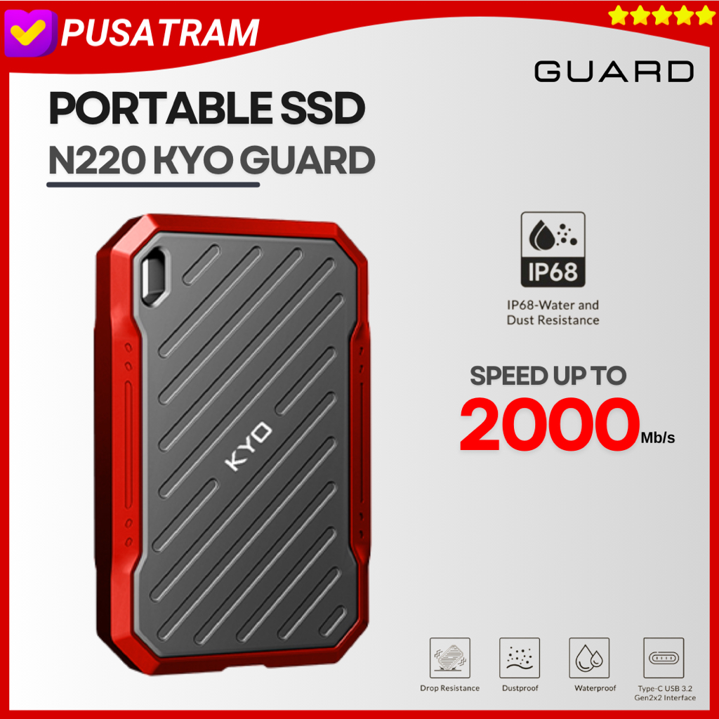 Jual KYO PS210 2TB Portable SSD 20Gbps USB 3.2 Gen 2 x2 TYPE C ...