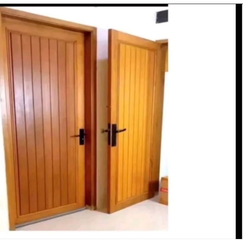 Jual pintu seperti gambar 90x200 ram 3, isian 2 cm | Shopee Indonesia