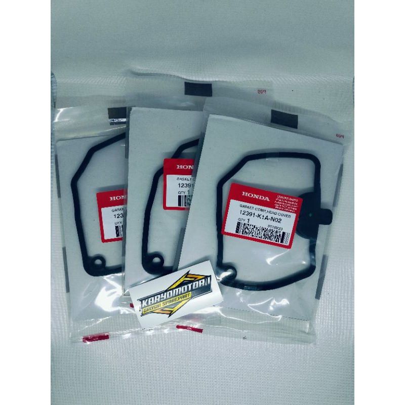 Jual seal head K1A ORI GASKET HEAD COVER 12391-K1A-N02 Honda Genio + beat K1A + beat deluxe ...