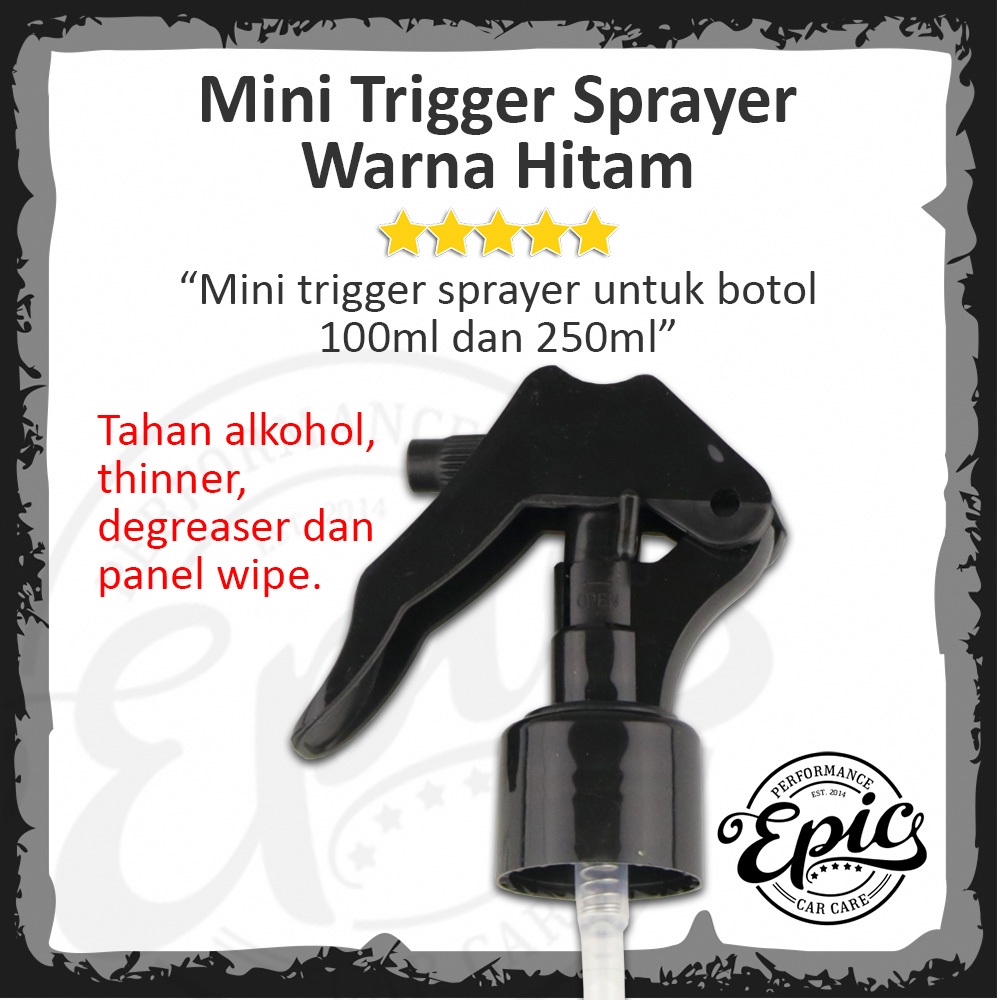 Jual Mini Trigger Spray Kepala Botol Sprayer 100ml 250ml Warna Hitam | Shopee Indonesia