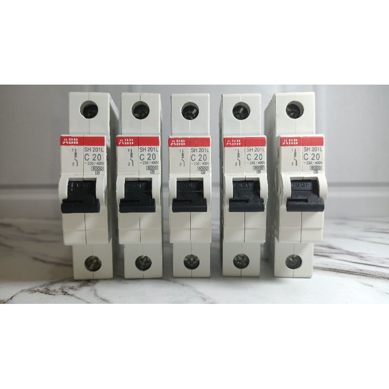 Jual MCB ABB Tipe SH 201L 6A 10A 16A 20A kepala hitam | Shopee Indonesia