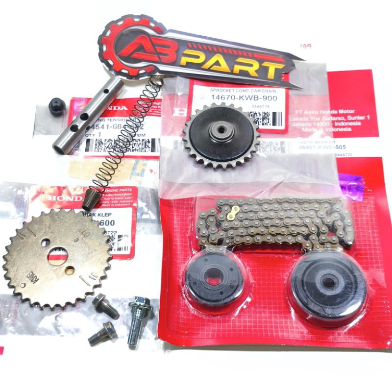 Jual PAKET RANTAI KETENG SET KWB GIGI SENTRIK SULING TENSIONER GIR GEAR POMPA OLI REVO ABSOLUTE ...