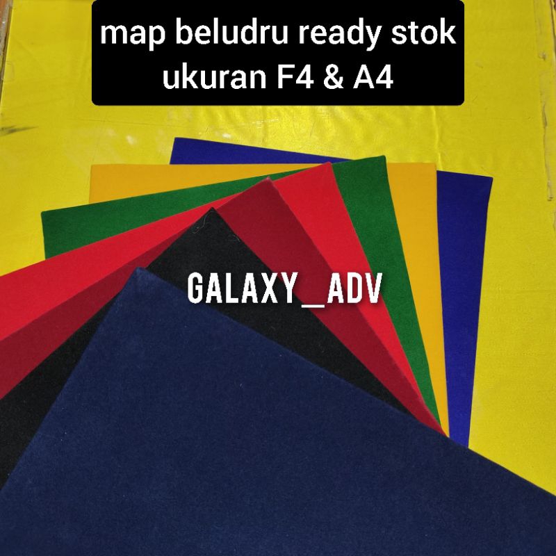 Jual map beludru map kantor map sekolah ukuran F4 & A4 ready stok ...