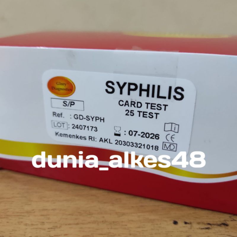 Jual TP Syphilis / Sifilis Tes Card Glory 1 box 25pcs | Shopee Indonesia