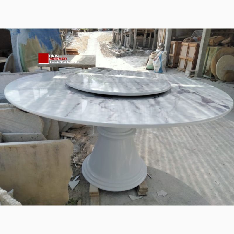 Jual Meja Makan Besar Bulat + Top Table Putar Untuk Sayur Bahan Batu ...