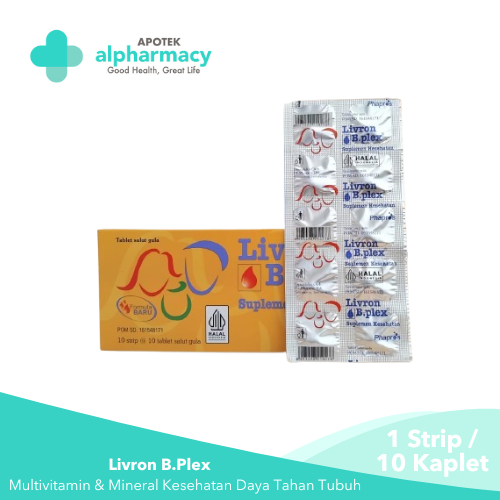 Jual Livron B-Plex Multivitamin & Mineral 10 Tablet | Shopee Indonesia