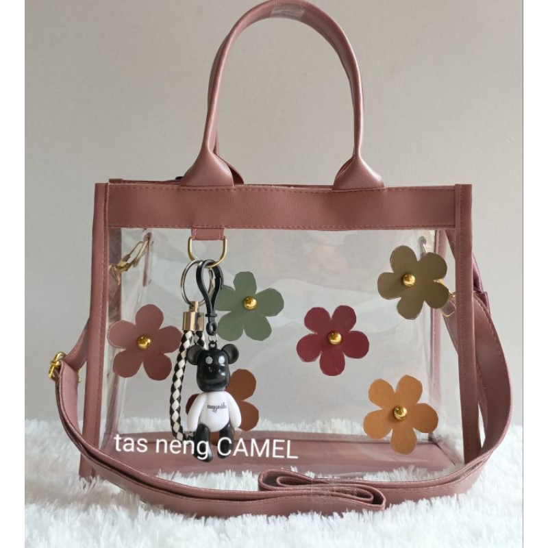 Jual Tas Selempang gaya Korea Motif Kembang Tas anti Air Tas Kerja Tas ...