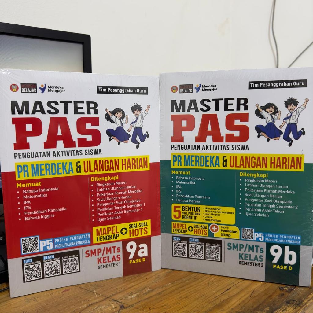Jual BUKU MASTER PAS PR, LATIHAN SOAL dan ULANGAN HARIAN SMP/MTs KELAS 9 (BUKU SOAL KURIKULUM ...