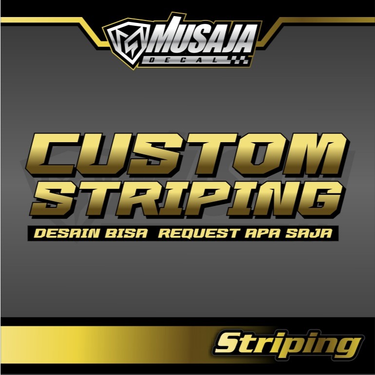 Jual Striping khusus teks sambung custom desain | Shopee Indonesia