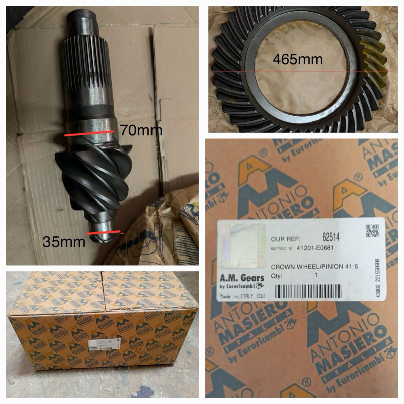Jual 41201-E0681 GEAR SET 6X41 SURI 37 AM GEAR ITALY | Shopee Indonesia