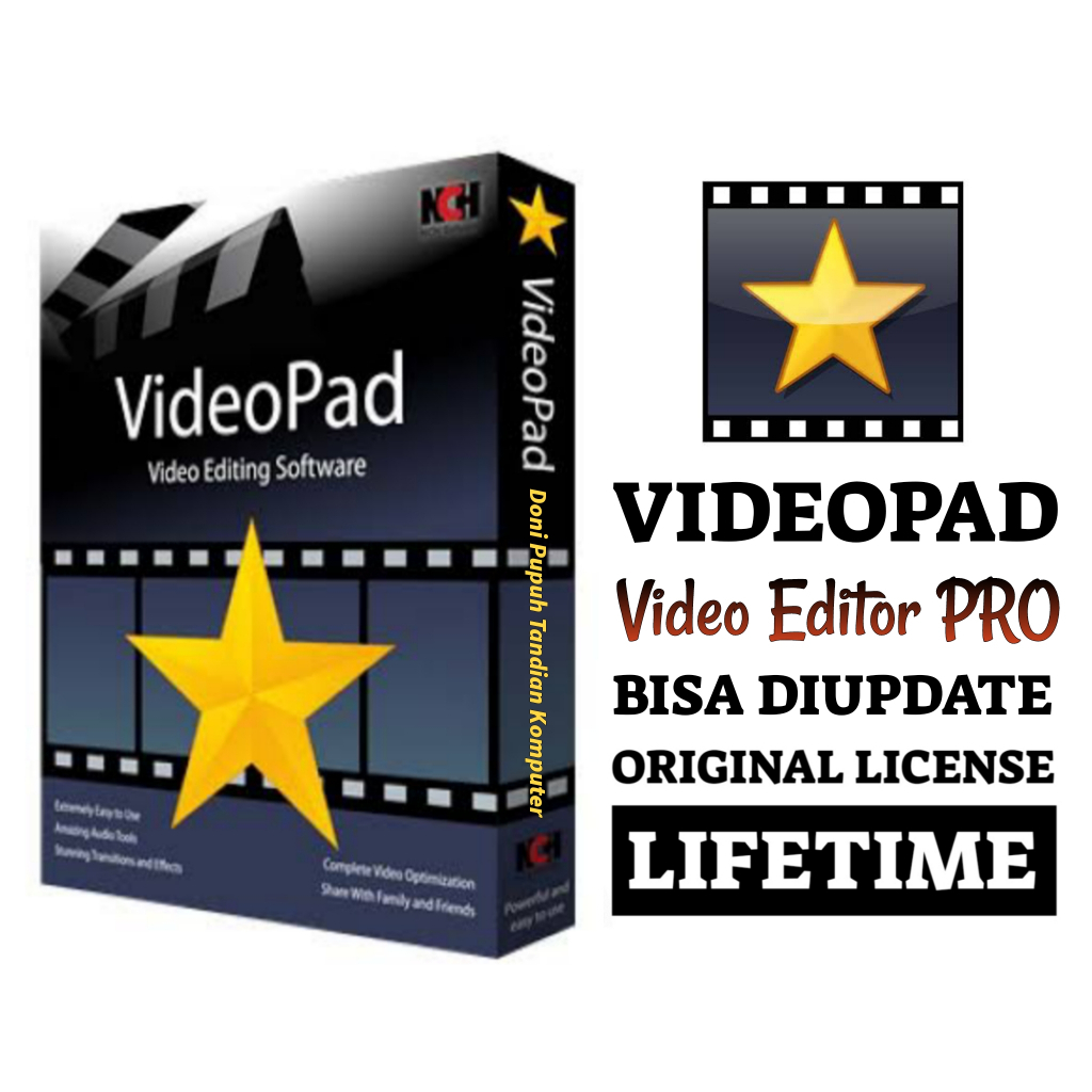 Jual NCH VideoPad Video Editor Professional Original License Lifetime ...