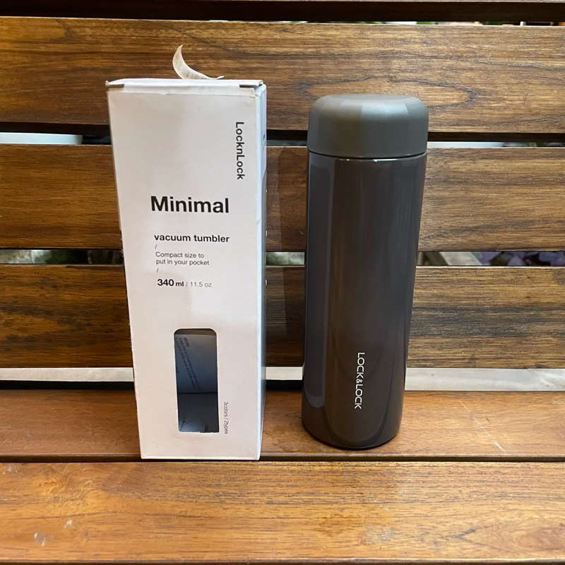 Jual LocknLock Lock & Lock Minimal Vacuum Tumbler Tumblr Black Hitam 340ml 11.5 oz | Shopee ...