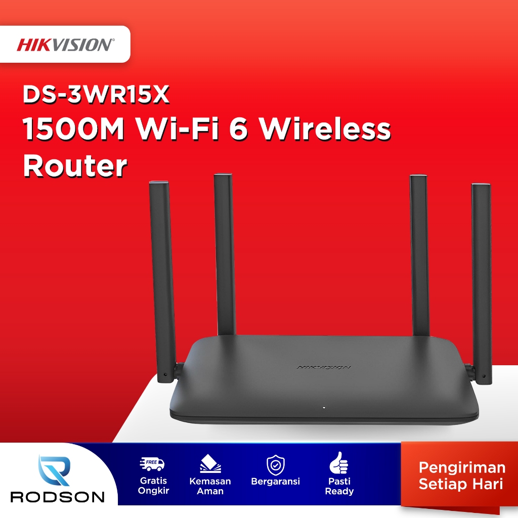 Jual HIKVISION DS-3WR15X 1500M Wi-Fi 6 Gigabit Wireless Router | Shopee ...