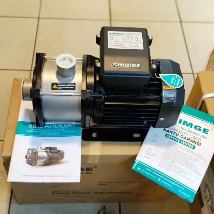 Jual SHIMGE BWI 5-4 POMPA DORONG BOOSTER MULTISTAGE STAINLESS 1HP 220V ...