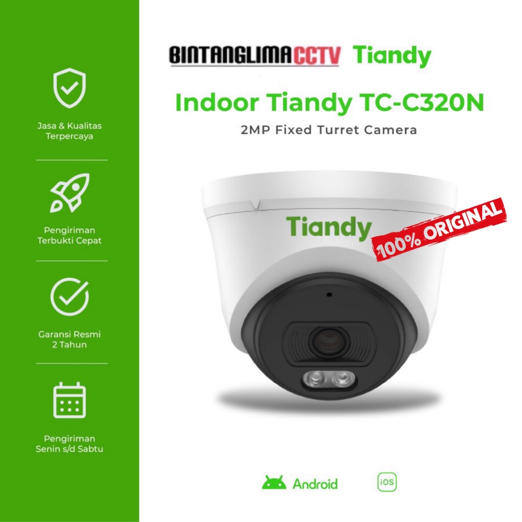 Jual TC-C320N IP Camera CCTV PoE Tiandy Audio AK Series Indoor | Shopee ...