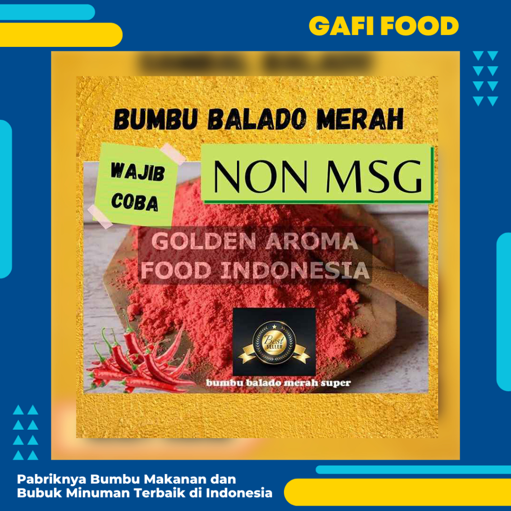 Jual BUMBU TABUR BALADO MERAH NON MSG 1KG FOOD GRADE 1 Kg Bubuk Bumbu ...
