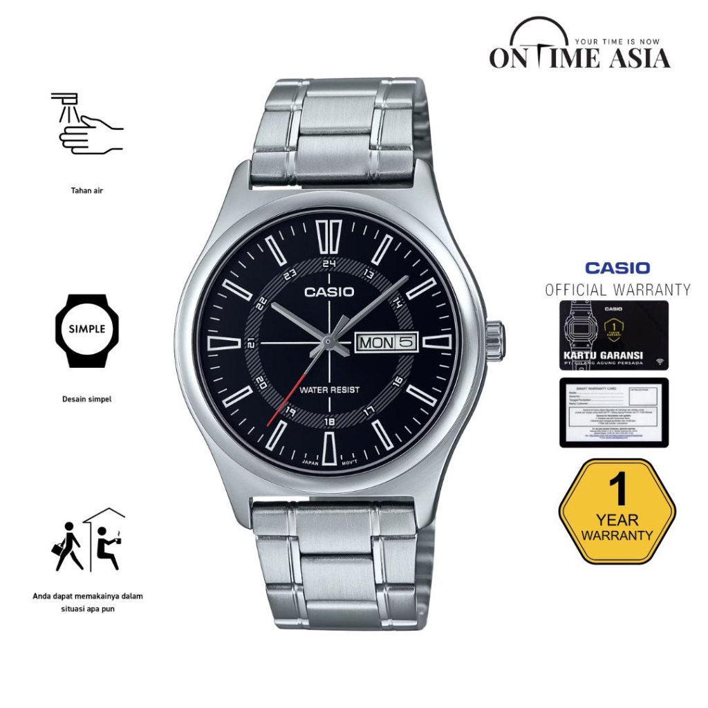 Jual Casio General MTP-V006D-1CUDF / MTP-V006D-1C Original & Garansi | Shopee Indonesia