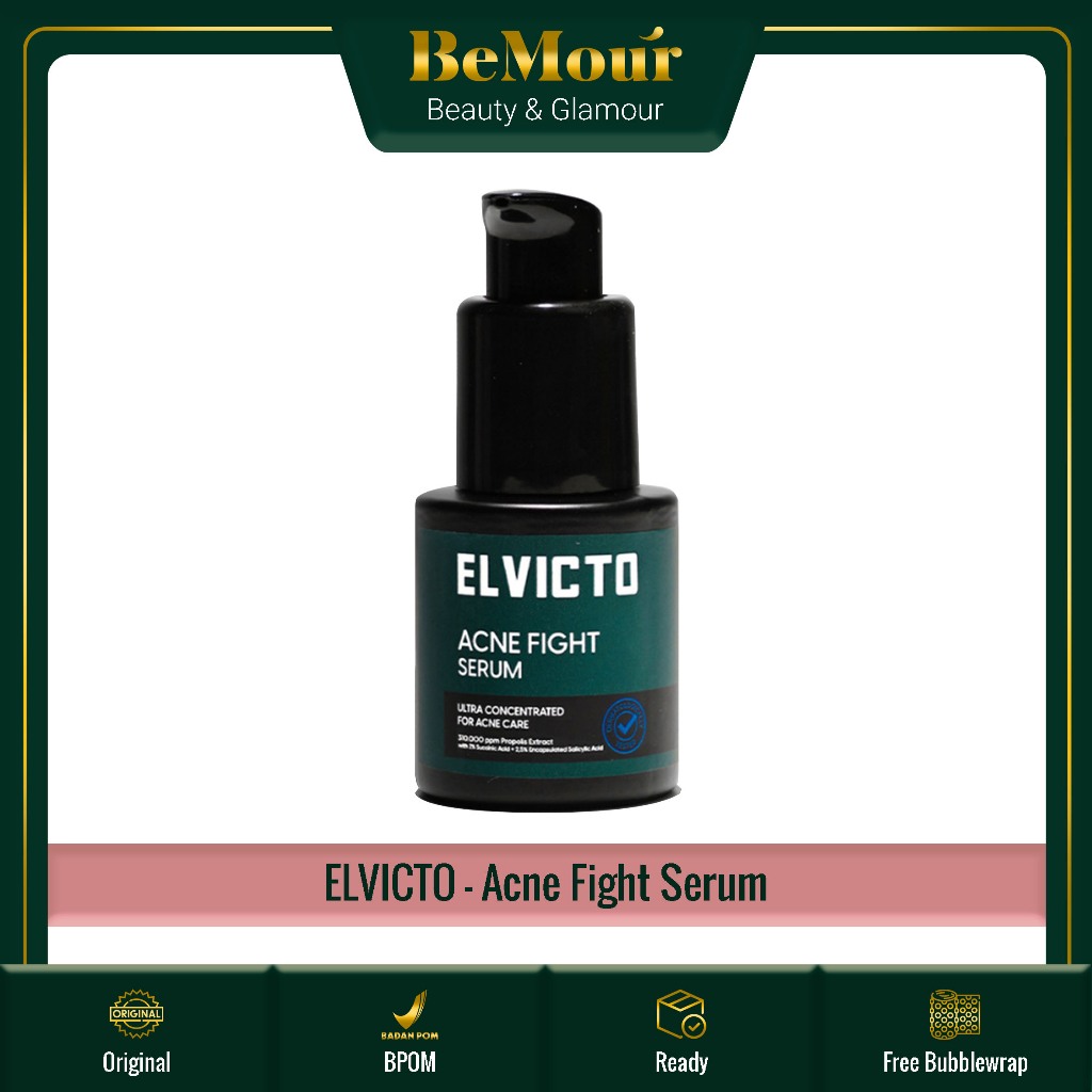 Jual ELVICTO - ACNE FIGHT SERUM ( 20 ml ) - Serum Wajah Pria Untuk ...