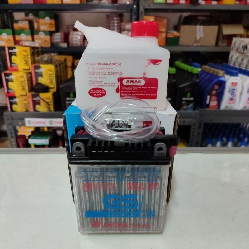 Jual AKI BASAH GS ASTRA ORIGINAL UNTUK MOTOR RX-KING(GM3-3B) | Shopee ...