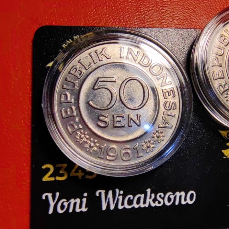 Jual 50 sen garuda 1961 GRESS asli | Shopee Indonesia