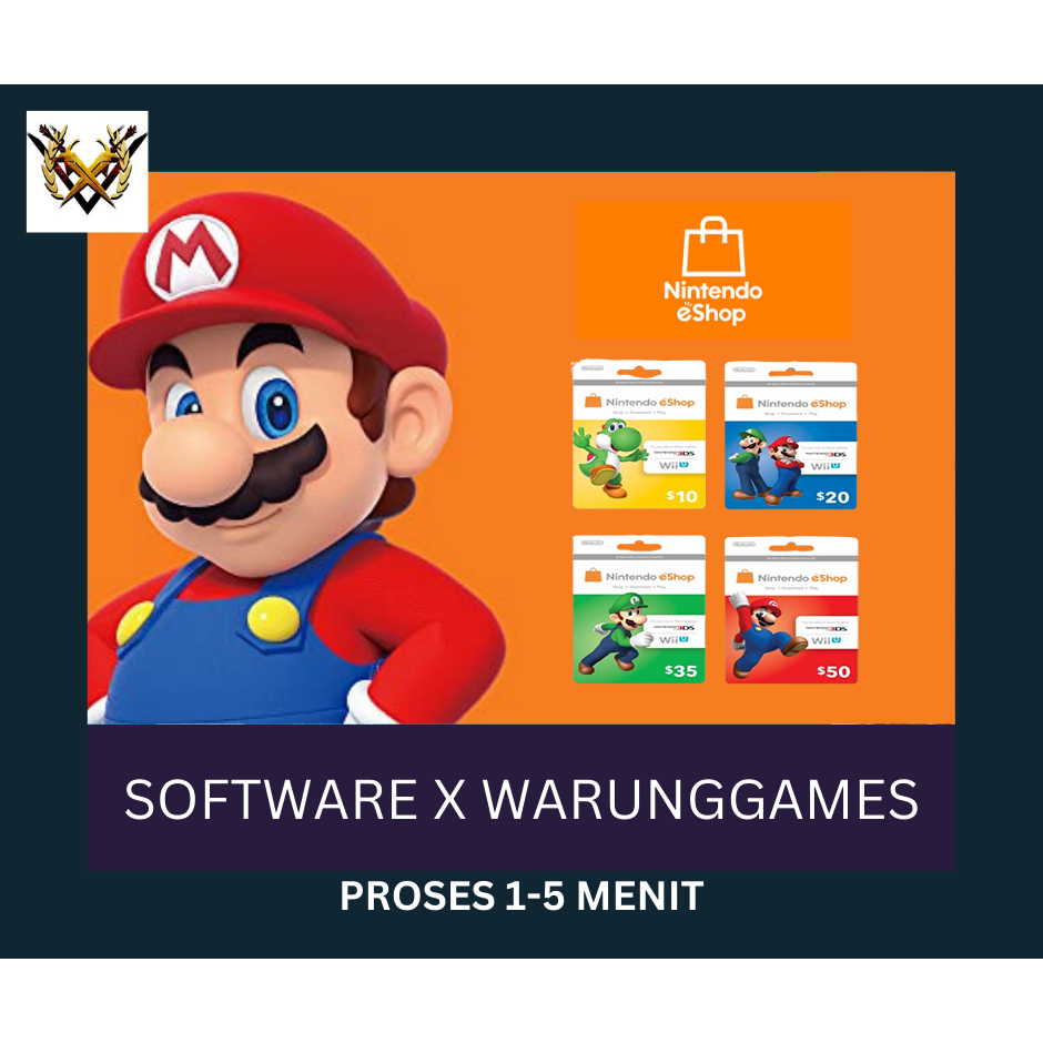 Jual [100% LEGAL] NINTENDO ESHOP USD 5 10 20 30 40 50 SOFTWARE | Shopee Indonesia