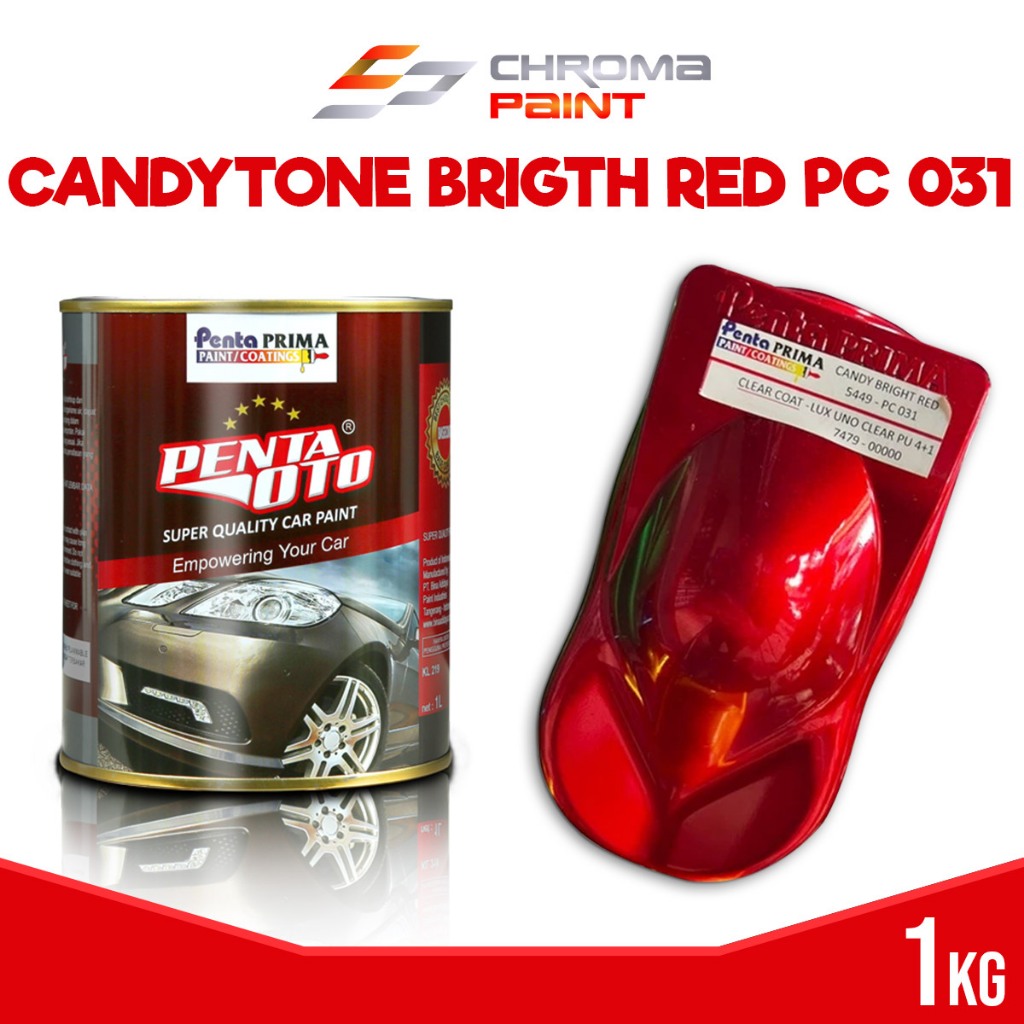 Jual Cat Polyurethane Penta OTO Candy Bright Red PC 031 - Cat PU Candy ...