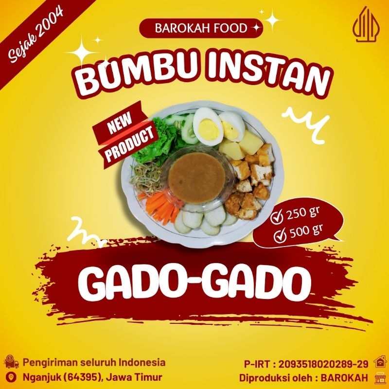 Jual [COD] Bumbu Kacang "Gado-Gado" BAROKAH | Shopee Indonesia