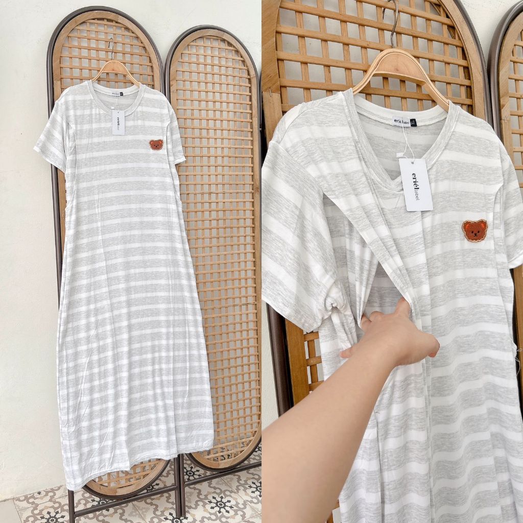 Jual AIRY - Daster Panjang Hamil Menyusui Spandek Rayon Stretch Semata ...