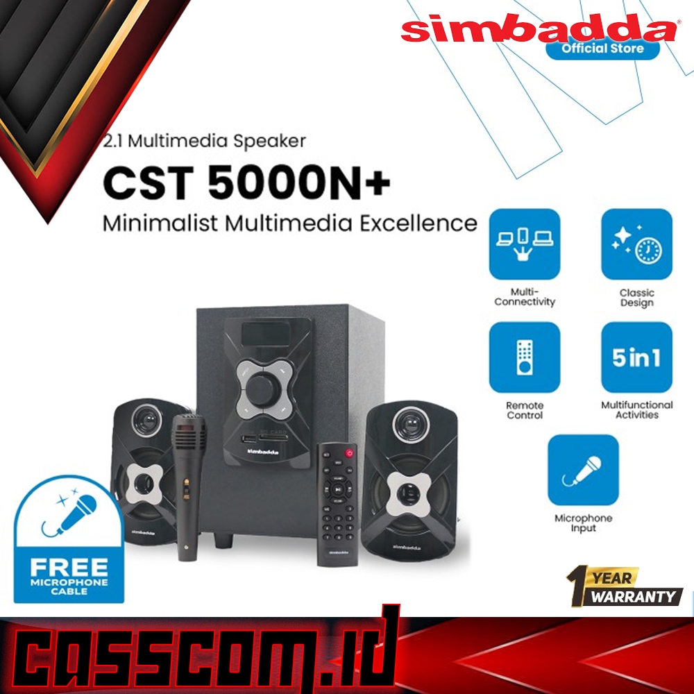 Jual Simbadda Speaker CST 5000 N+ New Design Edition (Mic, Remote ...