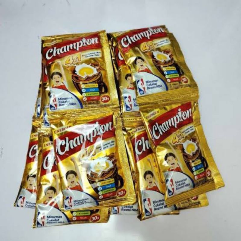 Jual Energen Champion Susu Coklat 30gr x 10pc | Shopee Indonesia